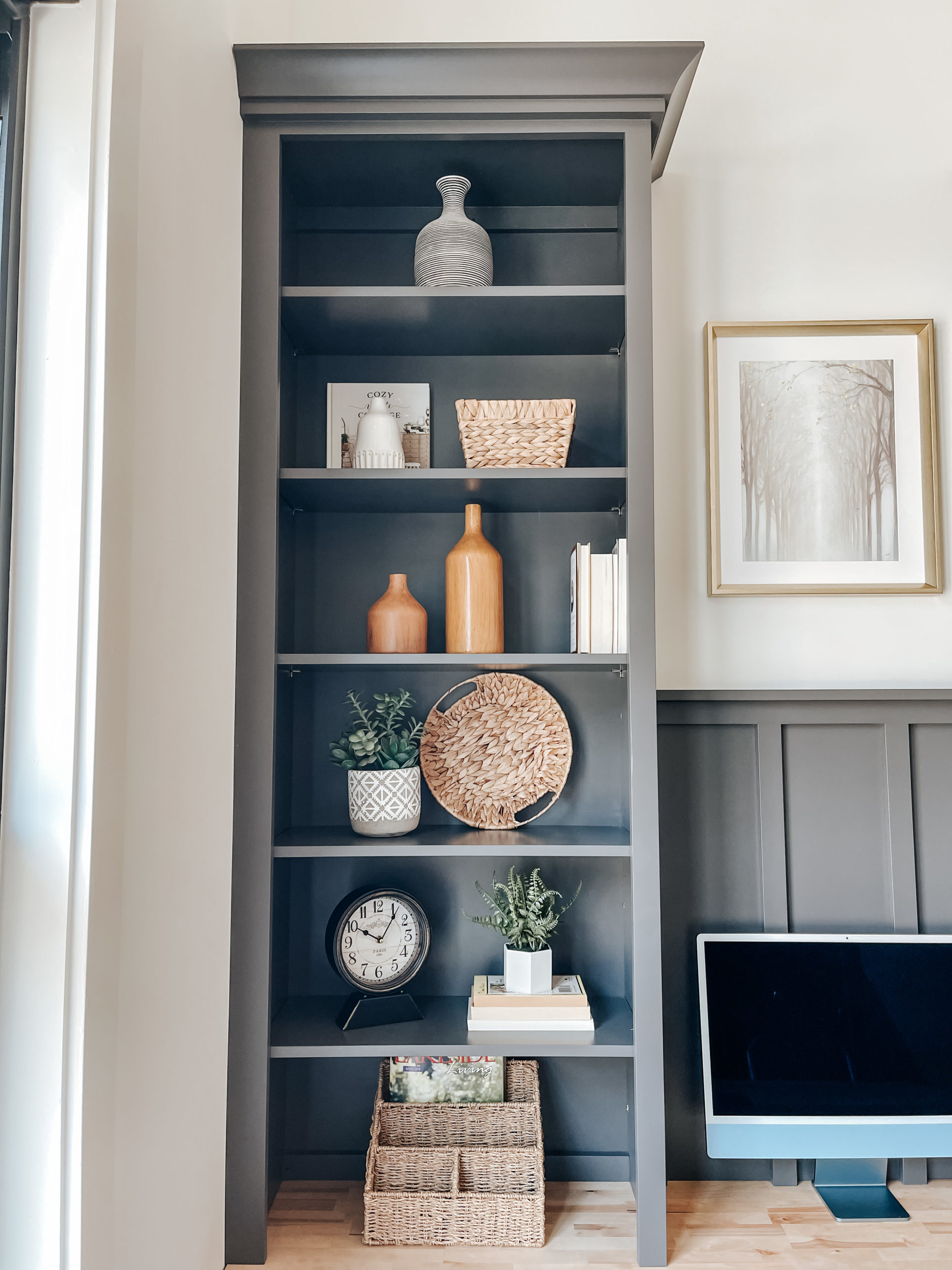 Home Office Shelf Styling | Southern Surroundings